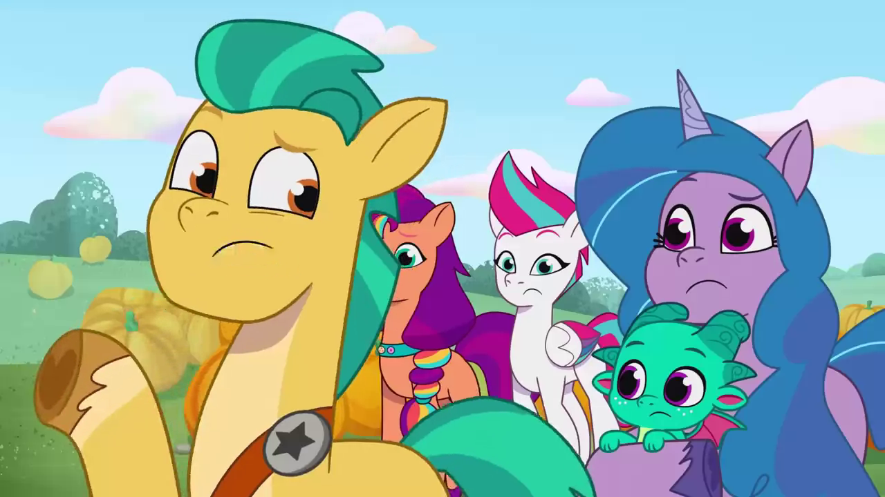 #2975030 - safe, screencap, hitch trailblazer, izzy moonbow, pipp petals, sparky sparkeroni ...