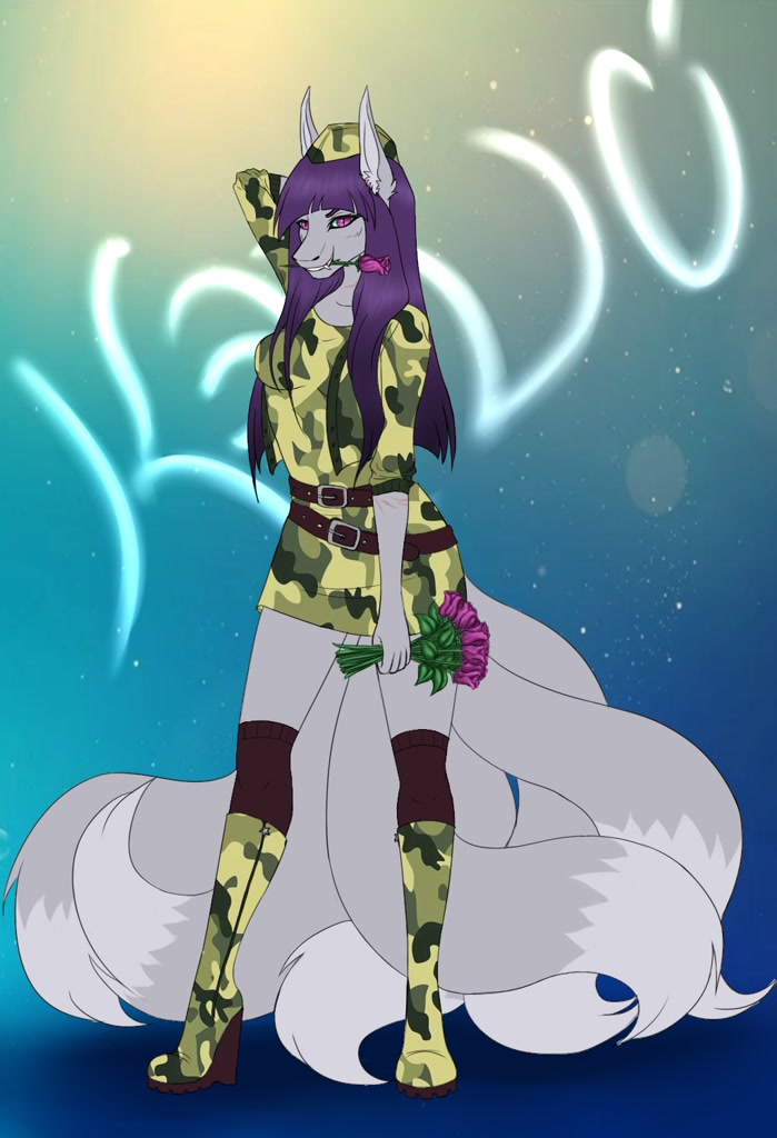 #2976780 - safe, artist:clouris, oc, oc only, kitsune, kitsune pony ...