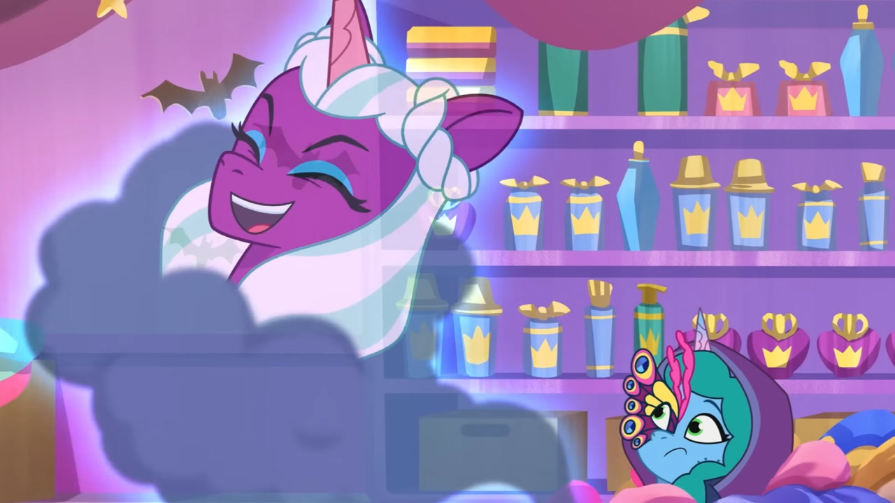 #2977177 - safe, screencap, misty brightdawn, opaline arcana, alicorn, pony, unicorn, g5, my ...