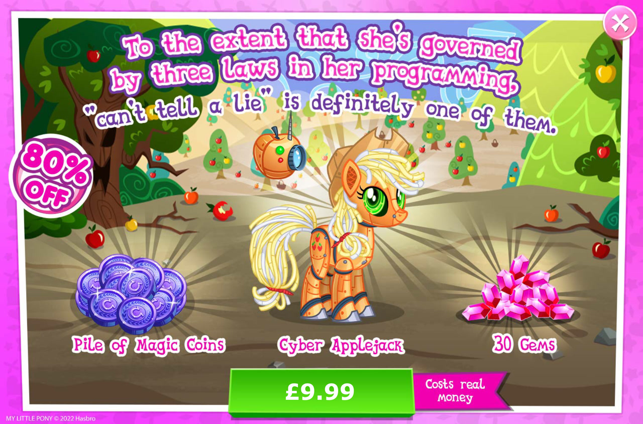 #2977403 - safe, gameloft, applejack, earth pony, pony, robot, robot ...