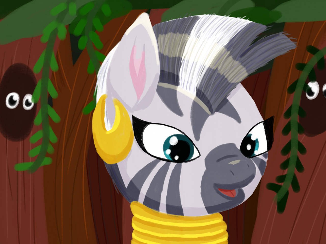#2977683 - safe, artist:php176, derpibooru exclusive, zecora, zebra, g4 ...