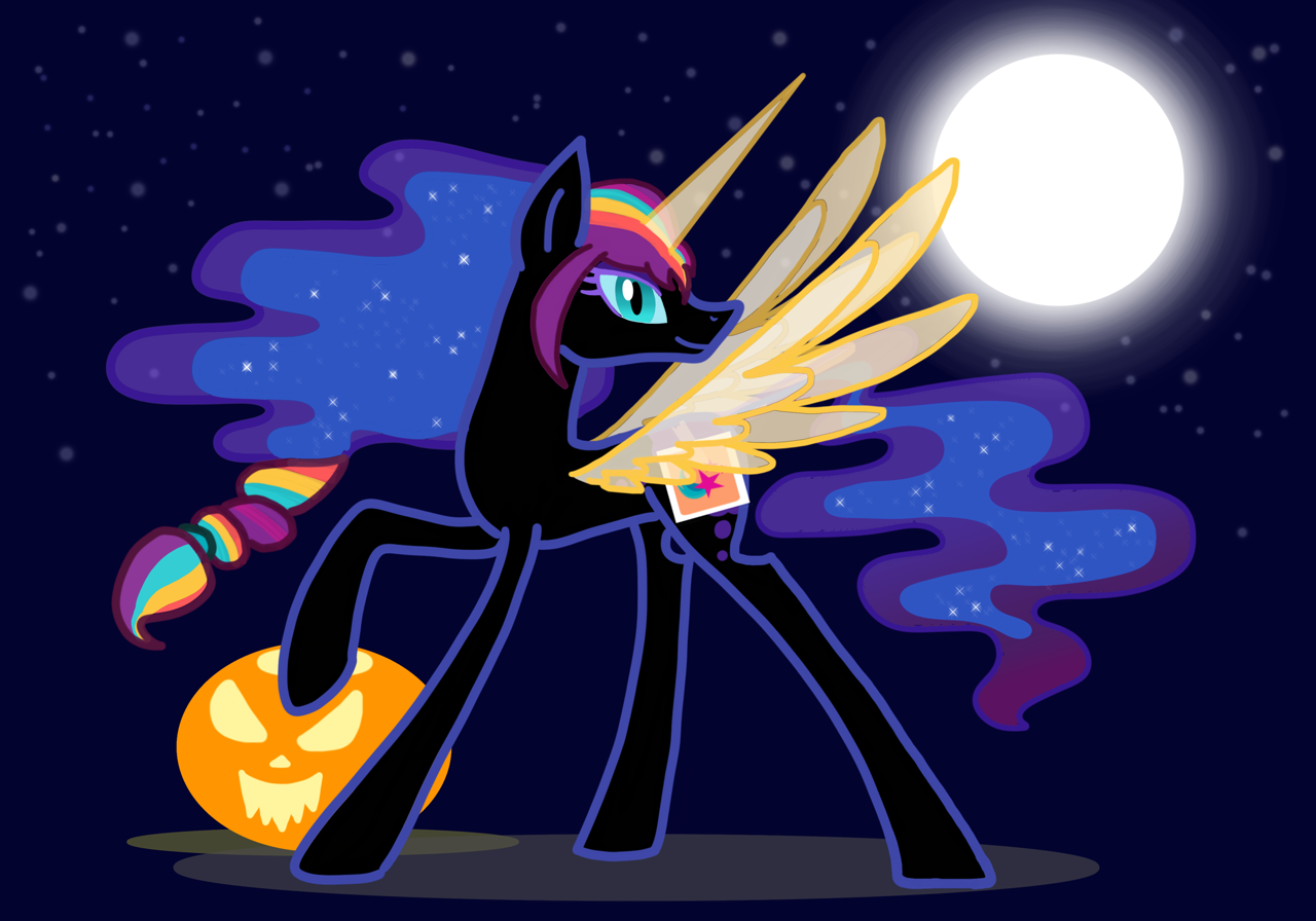 #2978401 - safe, artist:astralune, nightmare moon, sunny starscout ...