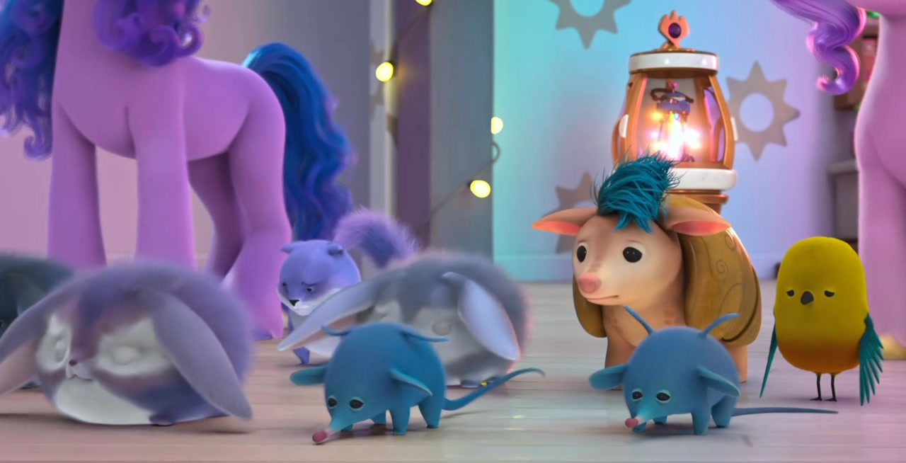 #2960259 - safe, screencap, izzy moonbow, pipp petals, armadillo, bird, mouse, pegasus, pony ...