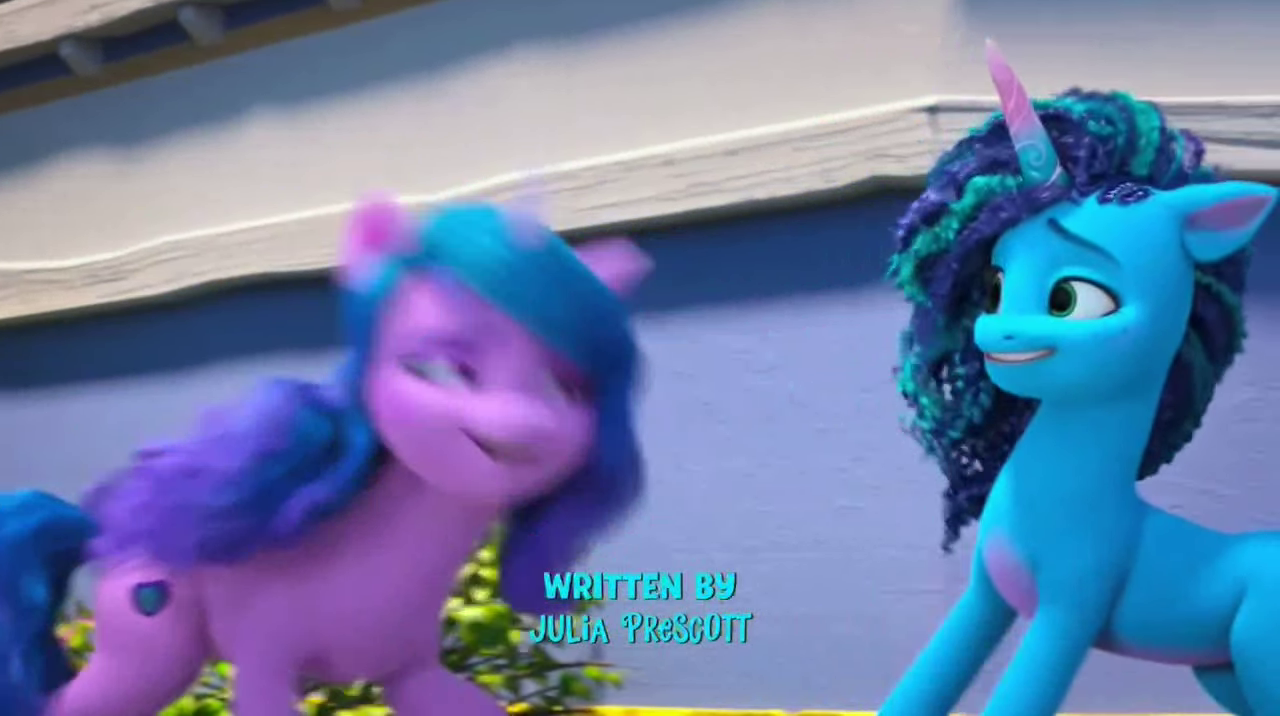 #2960651 - safe, screencap, izzy moonbow, misty brightdawn, sparky sparkeroni, dragon, pony ...