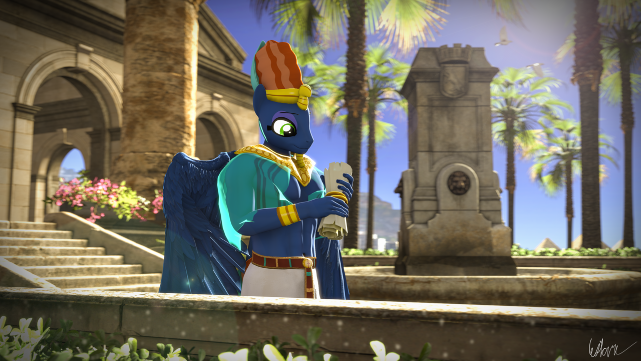 #2961031 - safe, artist:laylahorizonsfm, prince hisan, pegasus, anthro ...