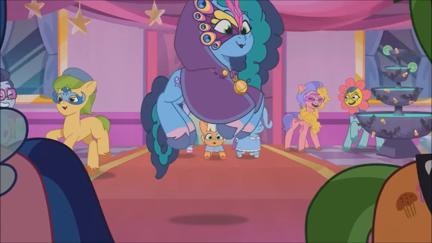 #2961768 - safe, screencap, alpine aspen, delightful trifle, glory (g5), izzy moonbow, jazz ...