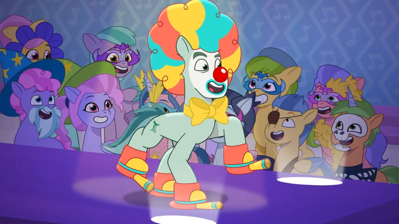 #2962806 - safe, screencap, alpine aspen, cherry flyaway, grassy hills, lemon gear, minty ...