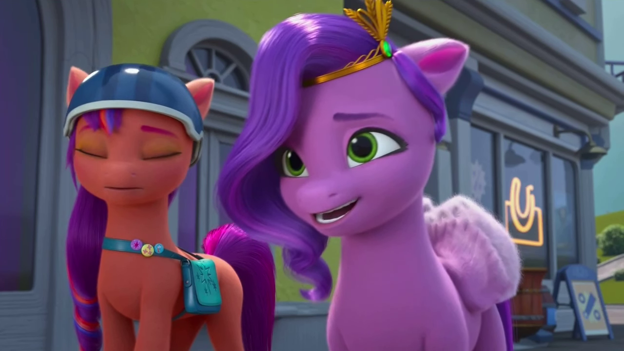 #2963196 - safe, screencap, hitch trailblazer, izzy moonbow, pipp petals, sunny starscout, zipp ...