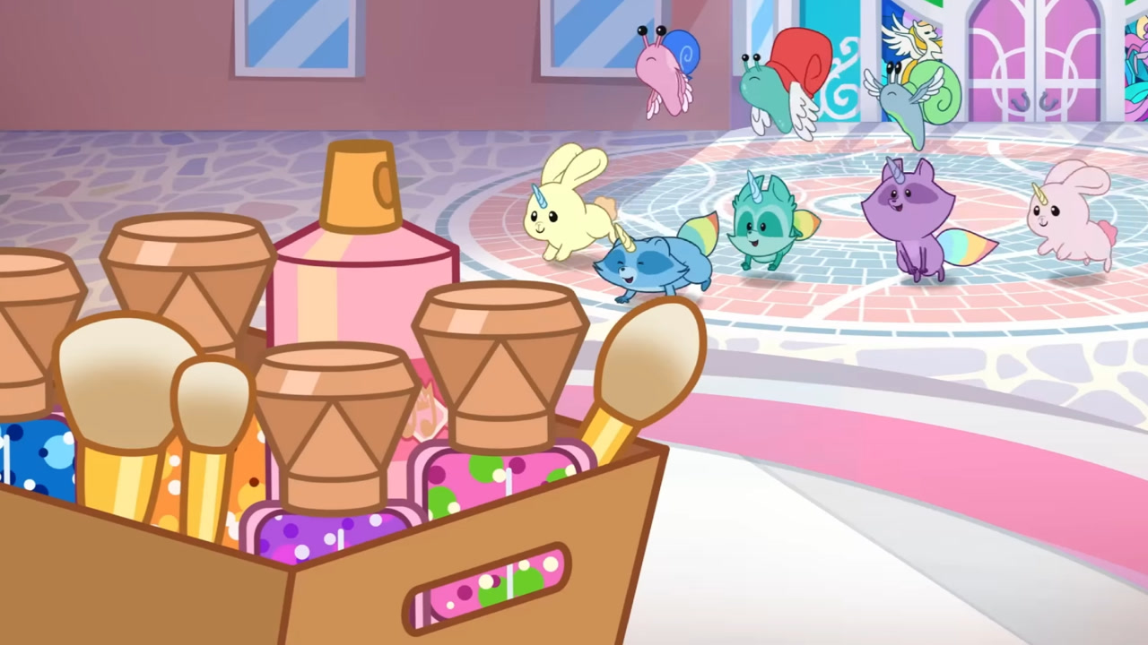 #2984866 - safe, screencap, bunnycorn, pegasnail, rabbit, raccoon ...