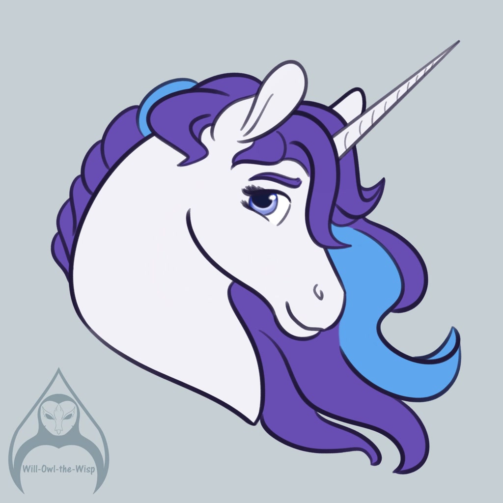 #2985675 - safe, artist:will-owl-the-wisp, glory, pony, unicorn, g1 ...