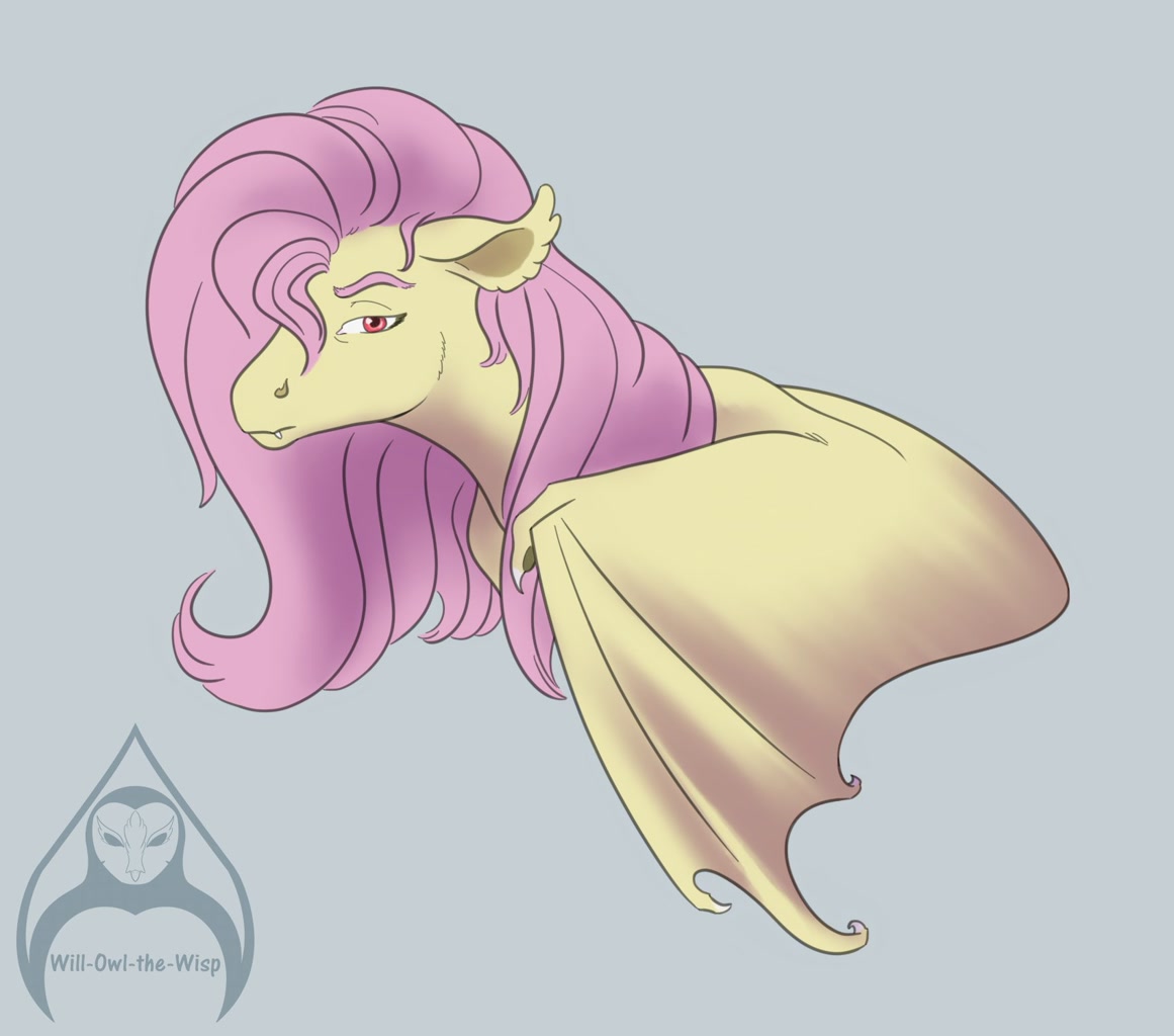 #2985676 - dead source, safe, artist:will-owl-the-wisp, fluttershy, bat pony, pony, g4, bat ...