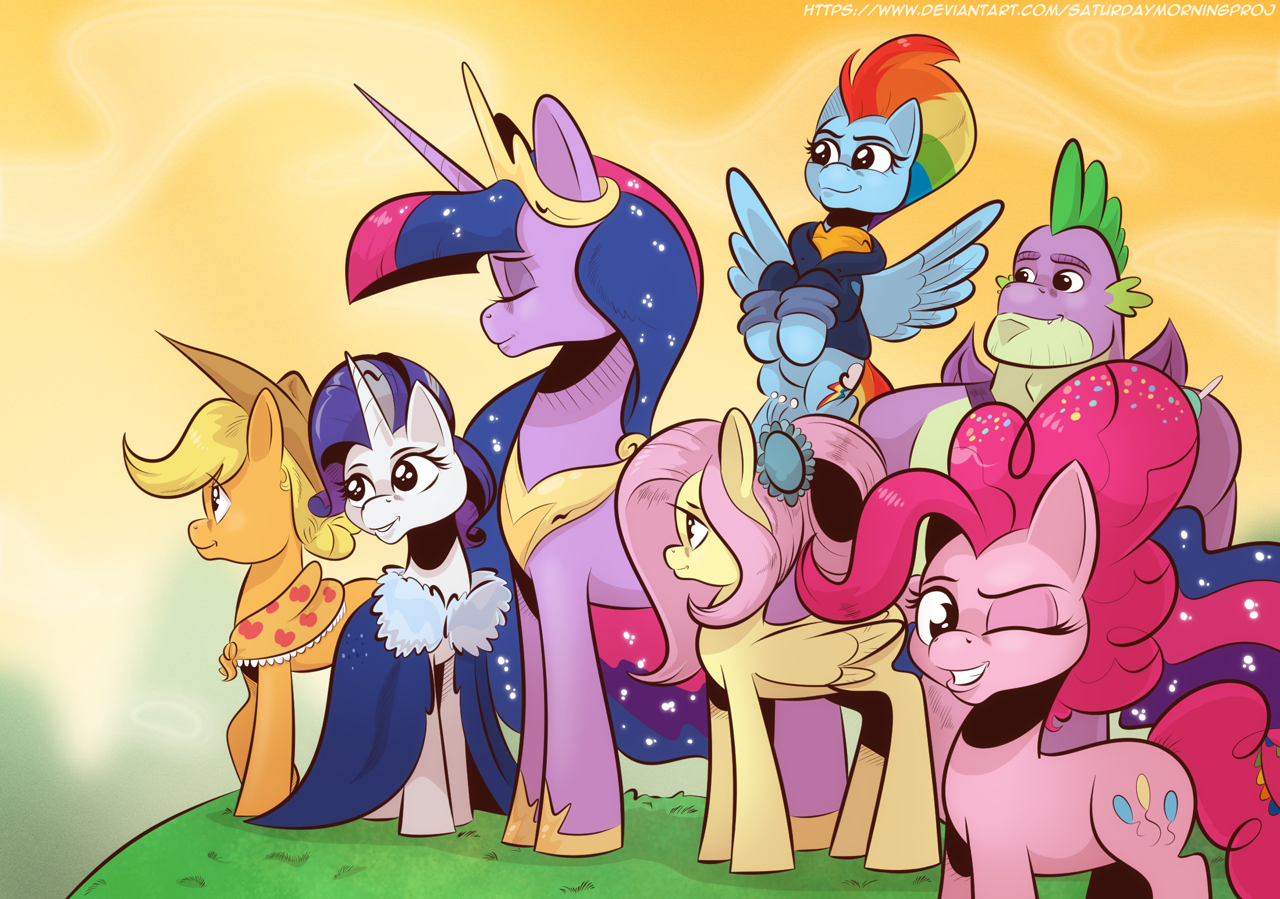 #2985780 - safe, artist:saturdaymorningproj, applejack, fluttershy ...