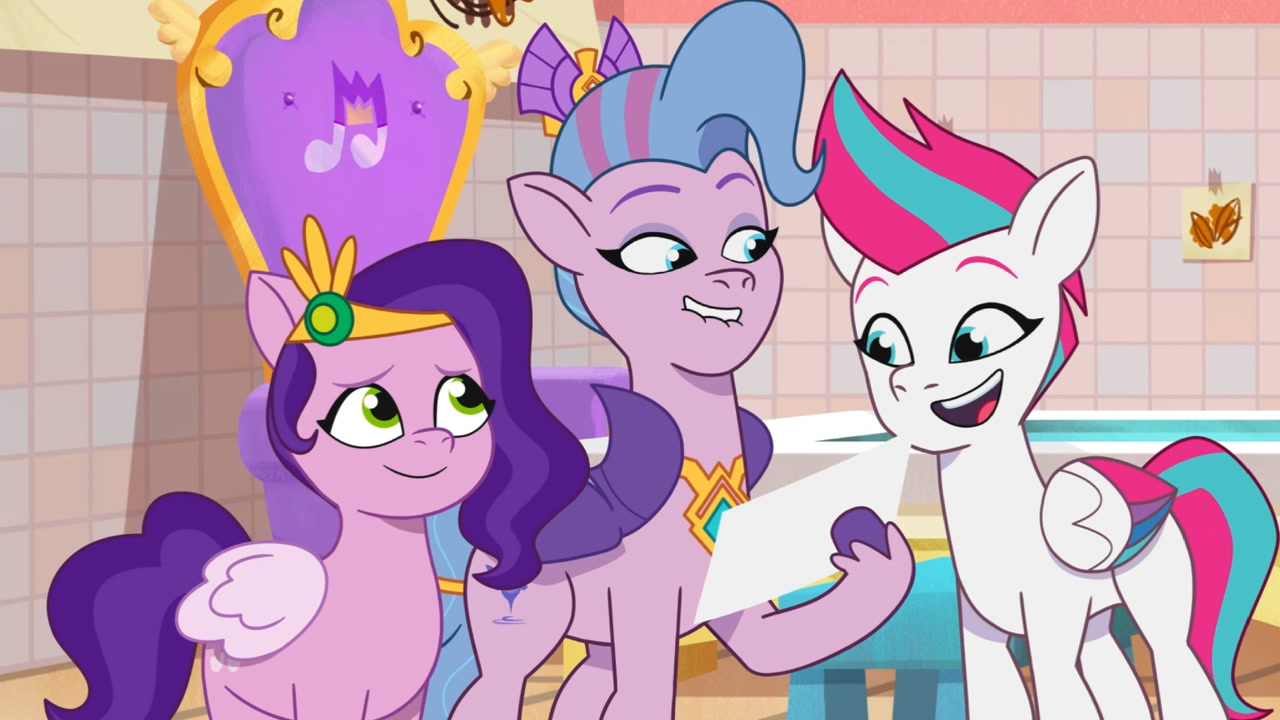 #2985821 - safe, screencap, pipp petals, queen haven, zipp storm, pegasus, pony, g5, my little ...