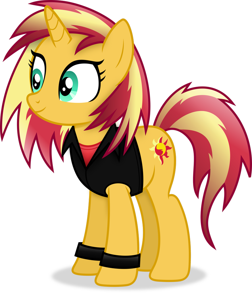 #2986013 - safe, artist:anime-equestria, sunset shimmer, pony, unicorn ...