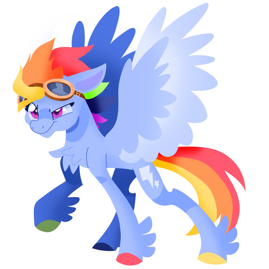 #2986444 - safe, artist:pastacrylic, rainbow dash, pegasus, pony ...