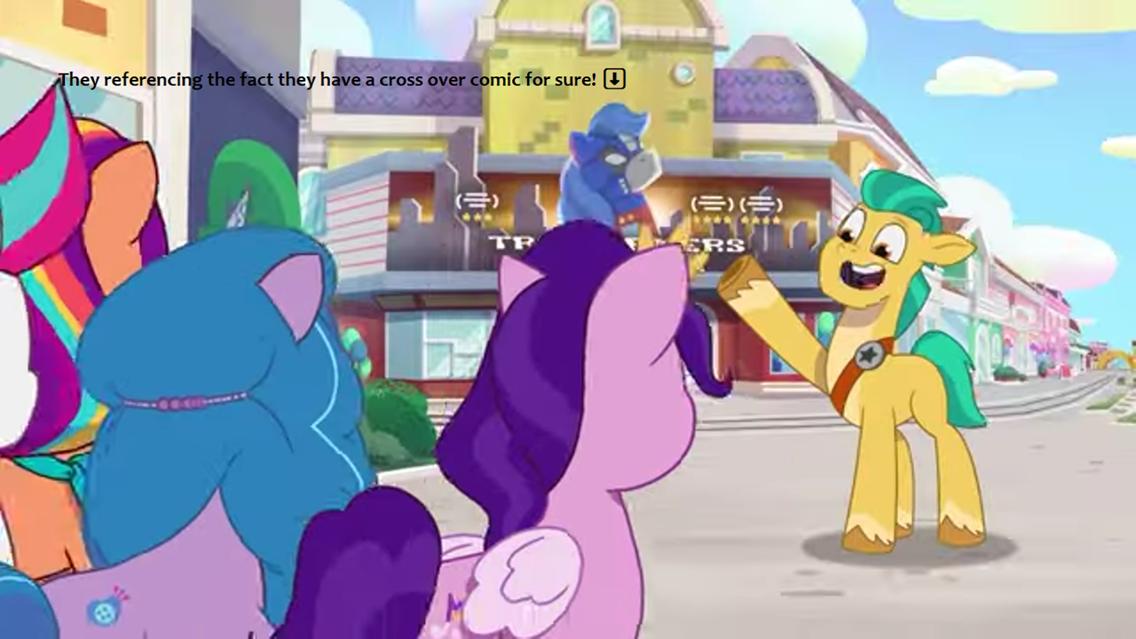 #2986469 - safe, edit, edited screencap, screencap, hitch trailblazer, izzy moonbow, optimare ...