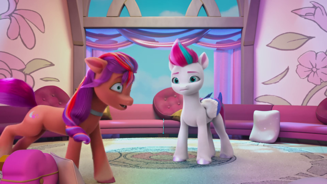 #2987777 - safe, screencap, sunny starscout, zipp storm, earth pony ...