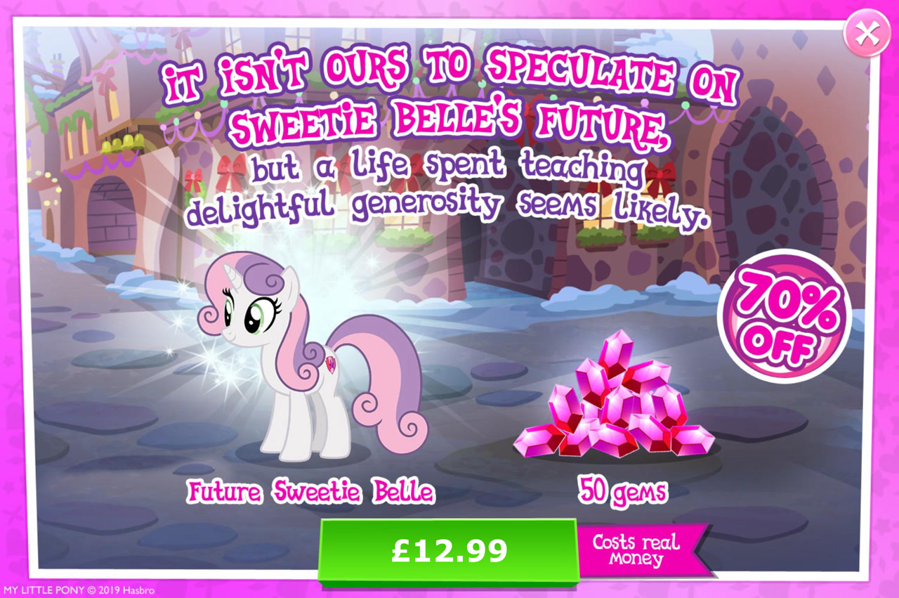 #2987779 - safe, gameloft, sweetie belle, pony, unicorn, g4, my little ...