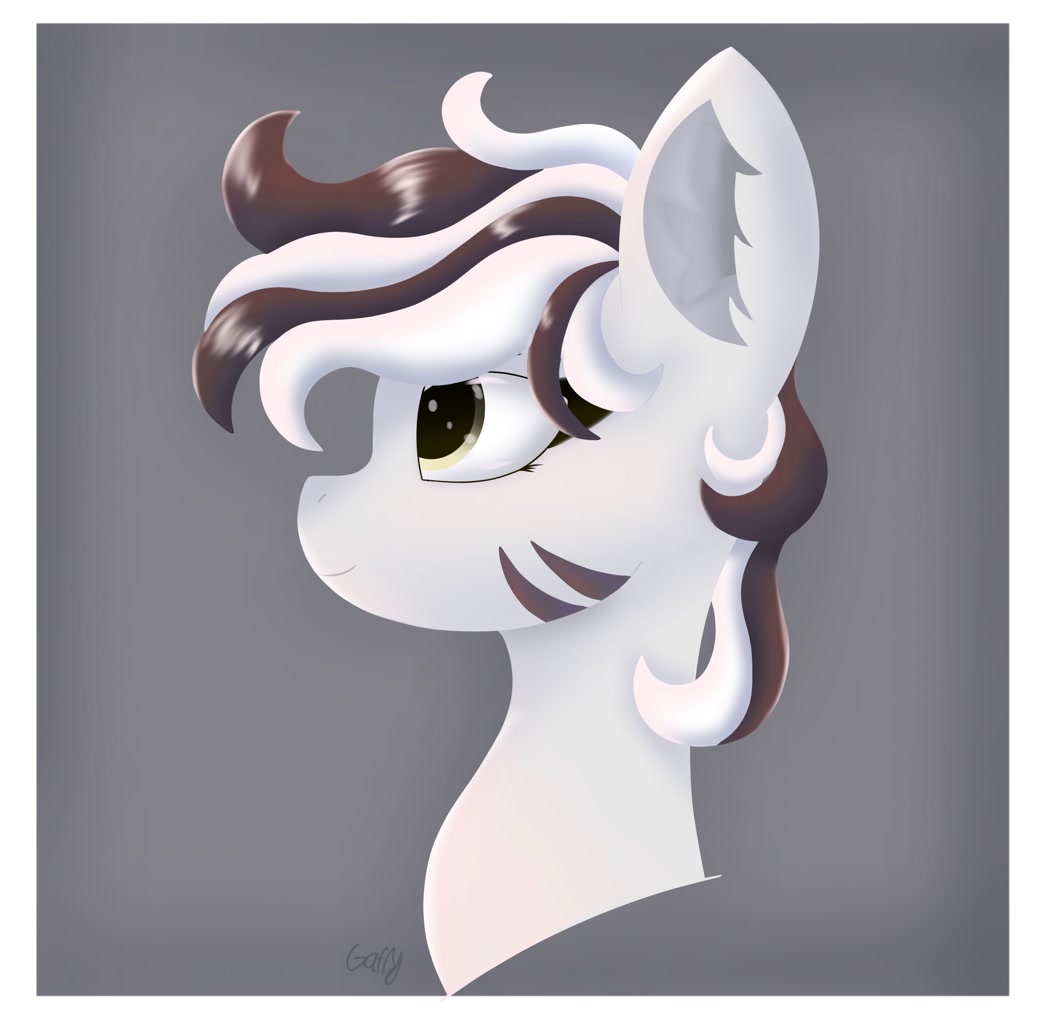 #2988356 - safe, artist:gaffy, oc, oc only, zebra, bust, high res, portrait, smiling, solo ...