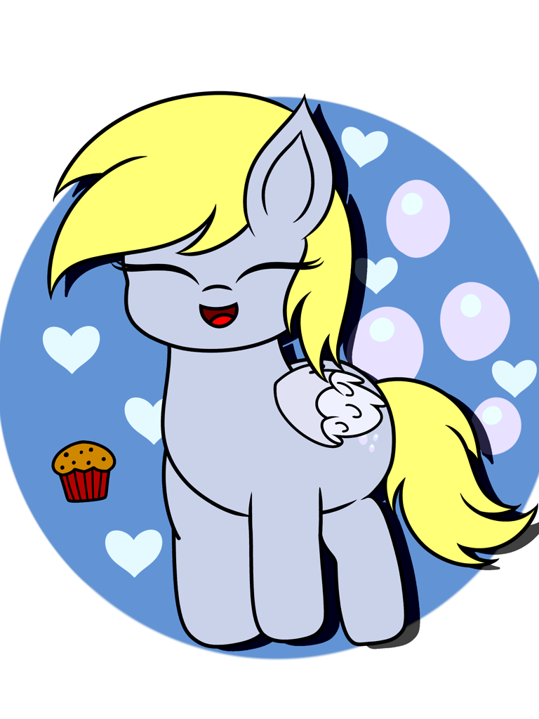 #2988568 - safe, artist:msbluejune, derpy hooves, pegasus, pony ...