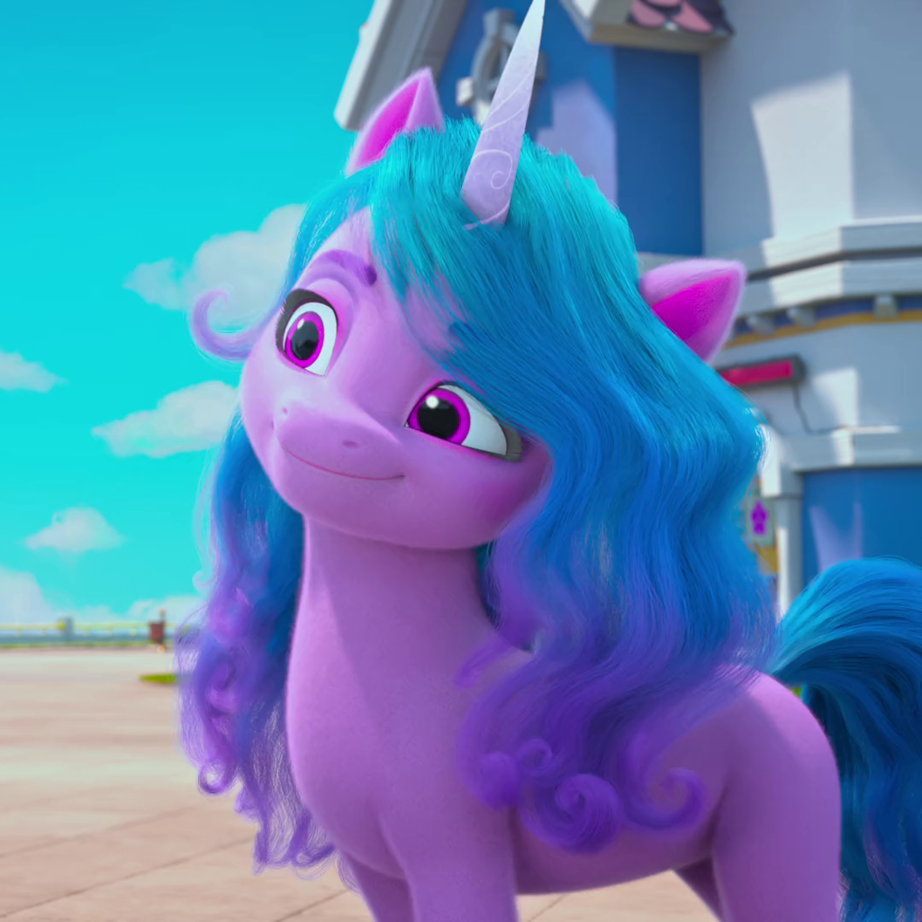 #2988878 - safe, screencap, izzy moonbow, pony, unicorn, g5, hoof done ...