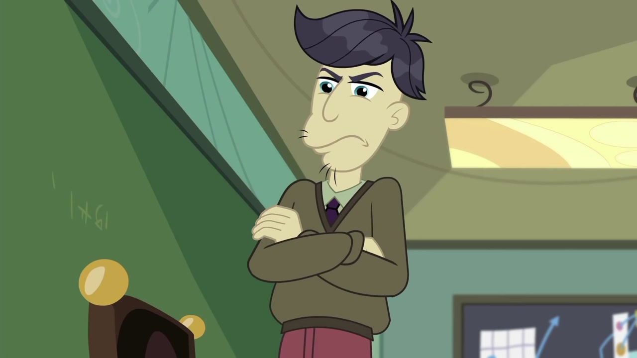 #2989807 - safe, screencap, cranky doodle donkey, human, equestria ...