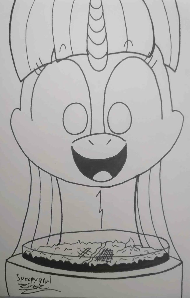 #2990603 - safe, artist:spoopygirl, twilight sparkle, pony, unicorn, g4 ...