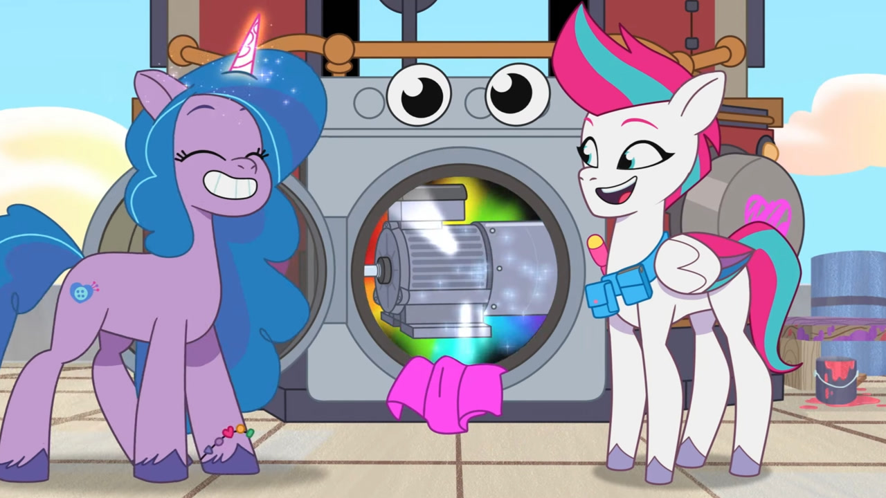 #2990746 - safe, screencap, izzy moonbow, zipp storm, pegasus, pony ...