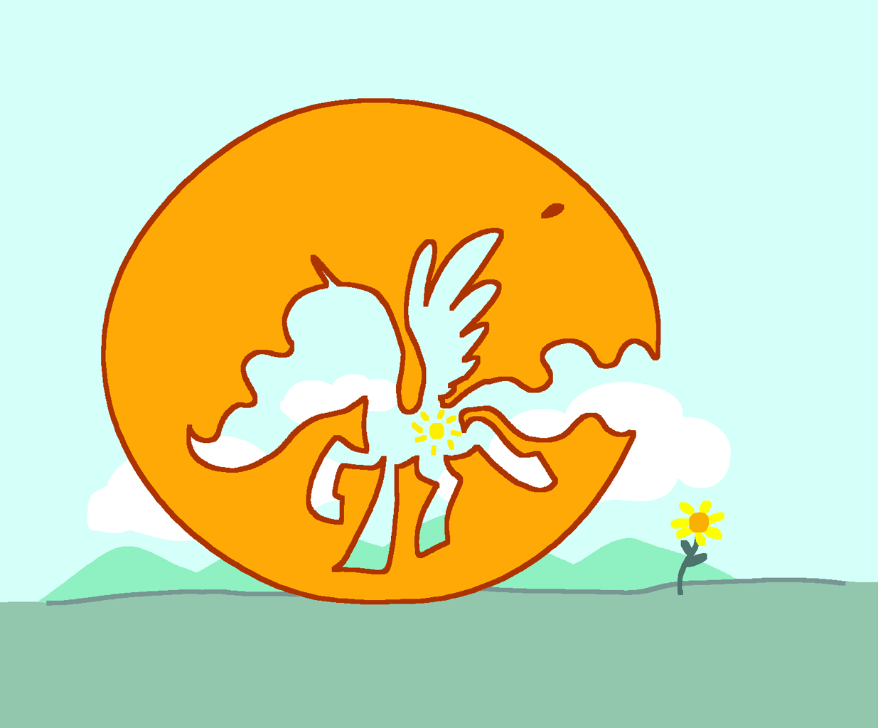 #2991041 - safe, artist:ja0822ck, pony, sun, the missing piece - Derpibooru