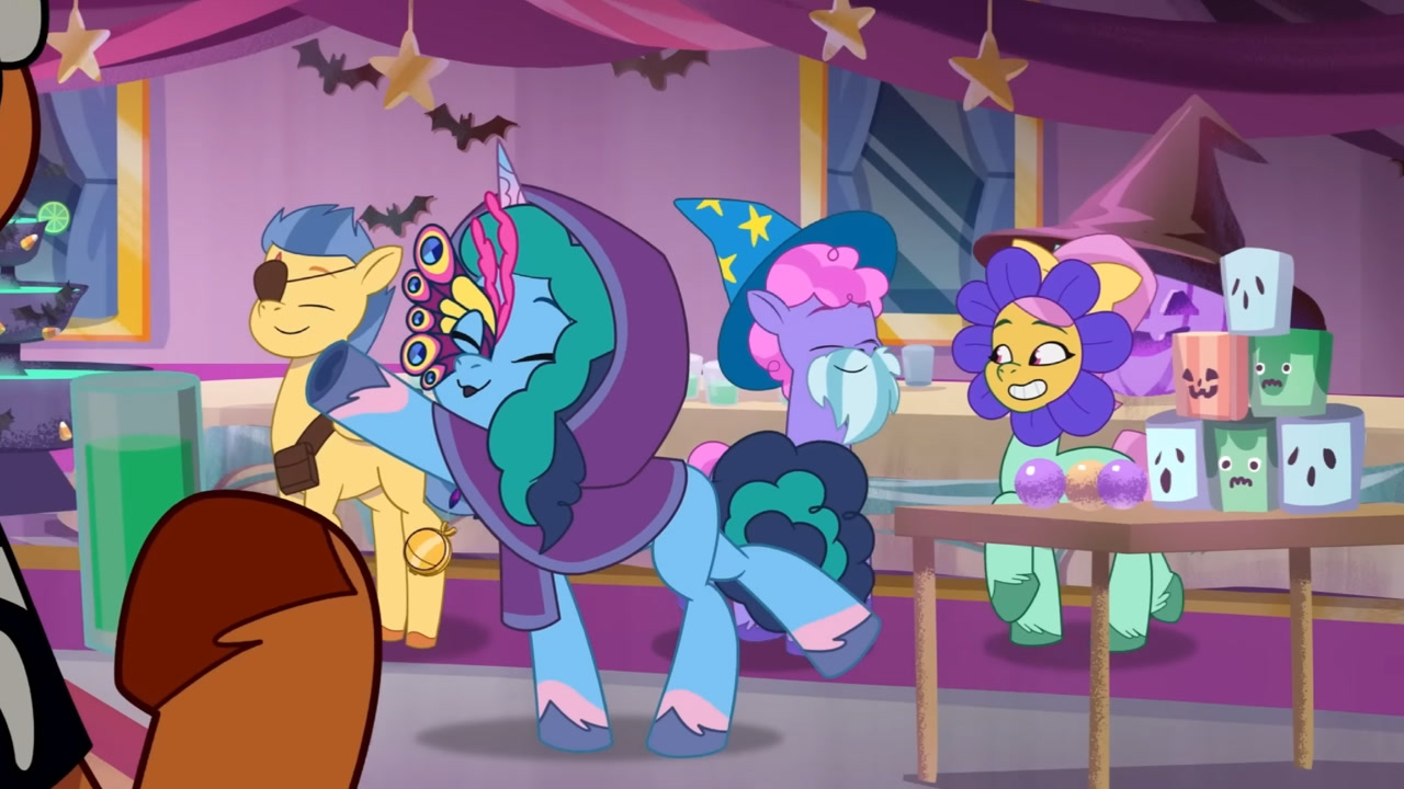 #2979394 - safe, screencap, lemon gear, minty skylark, misty brightdawn, sugarpuff lilac, earth ...