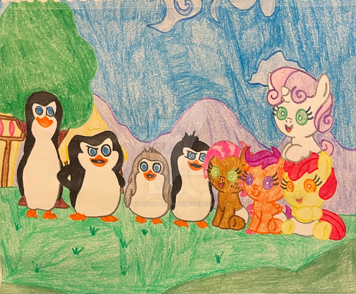 #2991820 - safe, artist:justinvaldecanas, apple bloom, babs seed ...