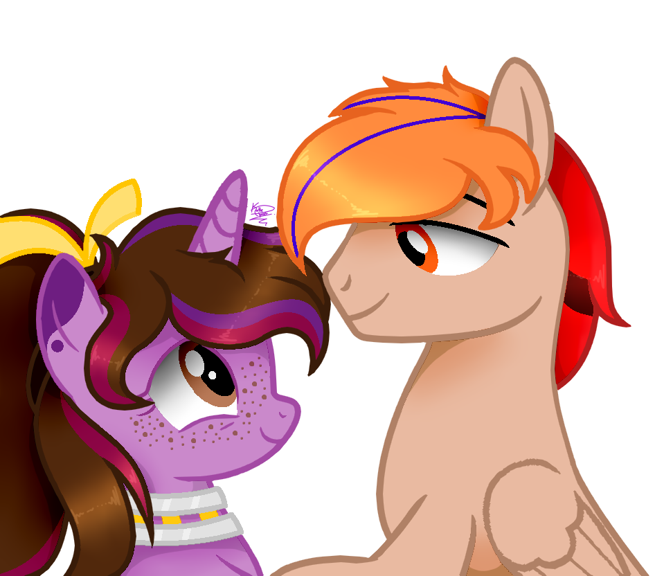 #2992426 - safe, artist:kathepart, oc, oc only, oc:fededash, oc:kathepaint, pegasus, pony ...