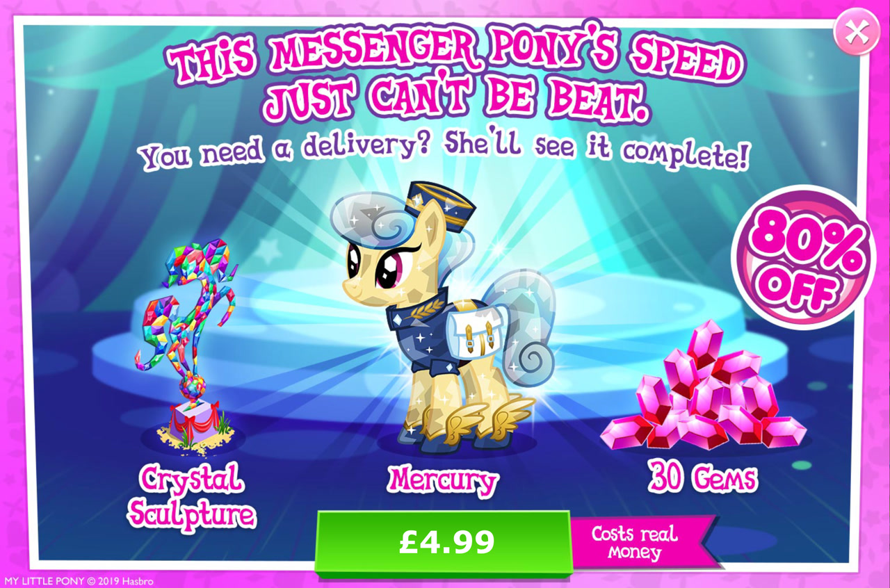 #2992568 - safe, gameloft, golden hooves (g4), crystal pony, pony, g4 ...