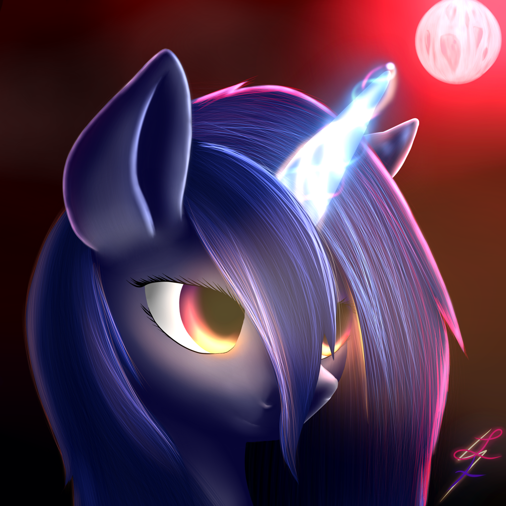 #2992737 - safe, artist:lightning_foxxu, oc, oc:meelah, demon, pony ...
