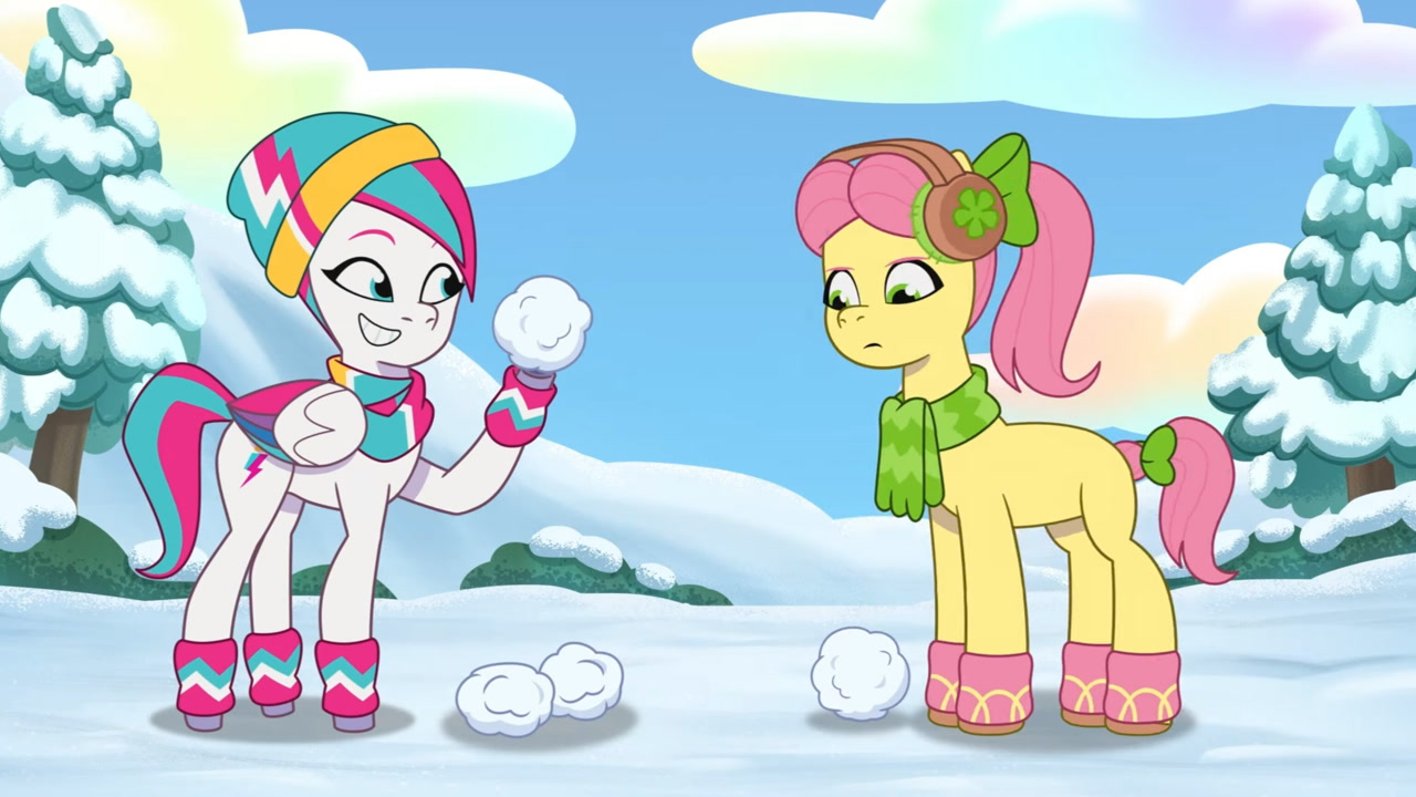 #2994505 - safe, screencap, posey bloom, zipp storm, earth pony ...