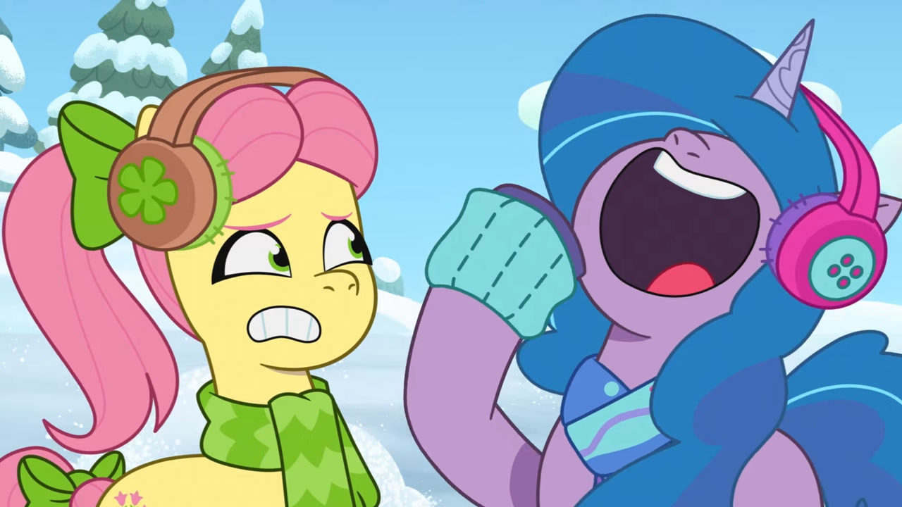 #2994680 - safe, screencap, izzy moonbow, posey bloom, earth pony, pony ...