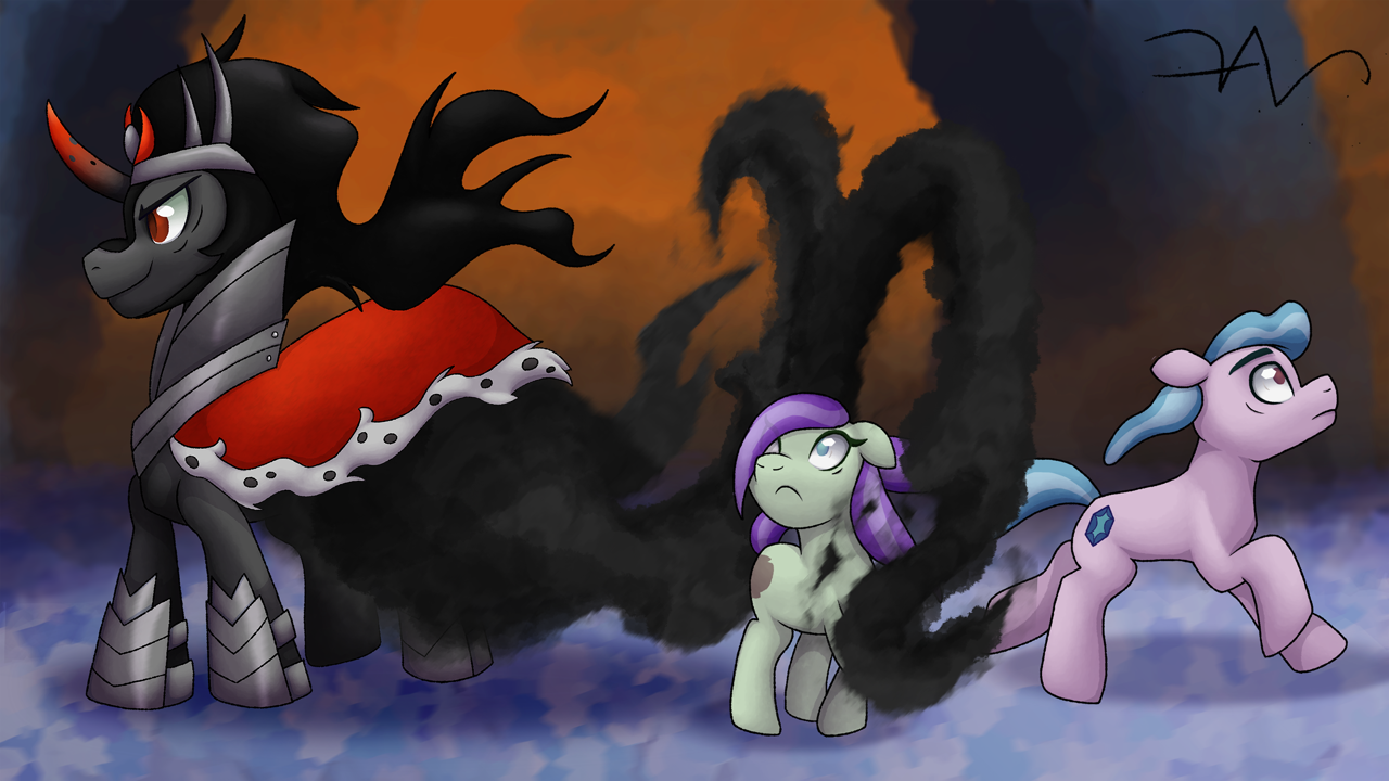 #2995499 - safe, artist:swasfews, king sombra, crystal pony, pony ...