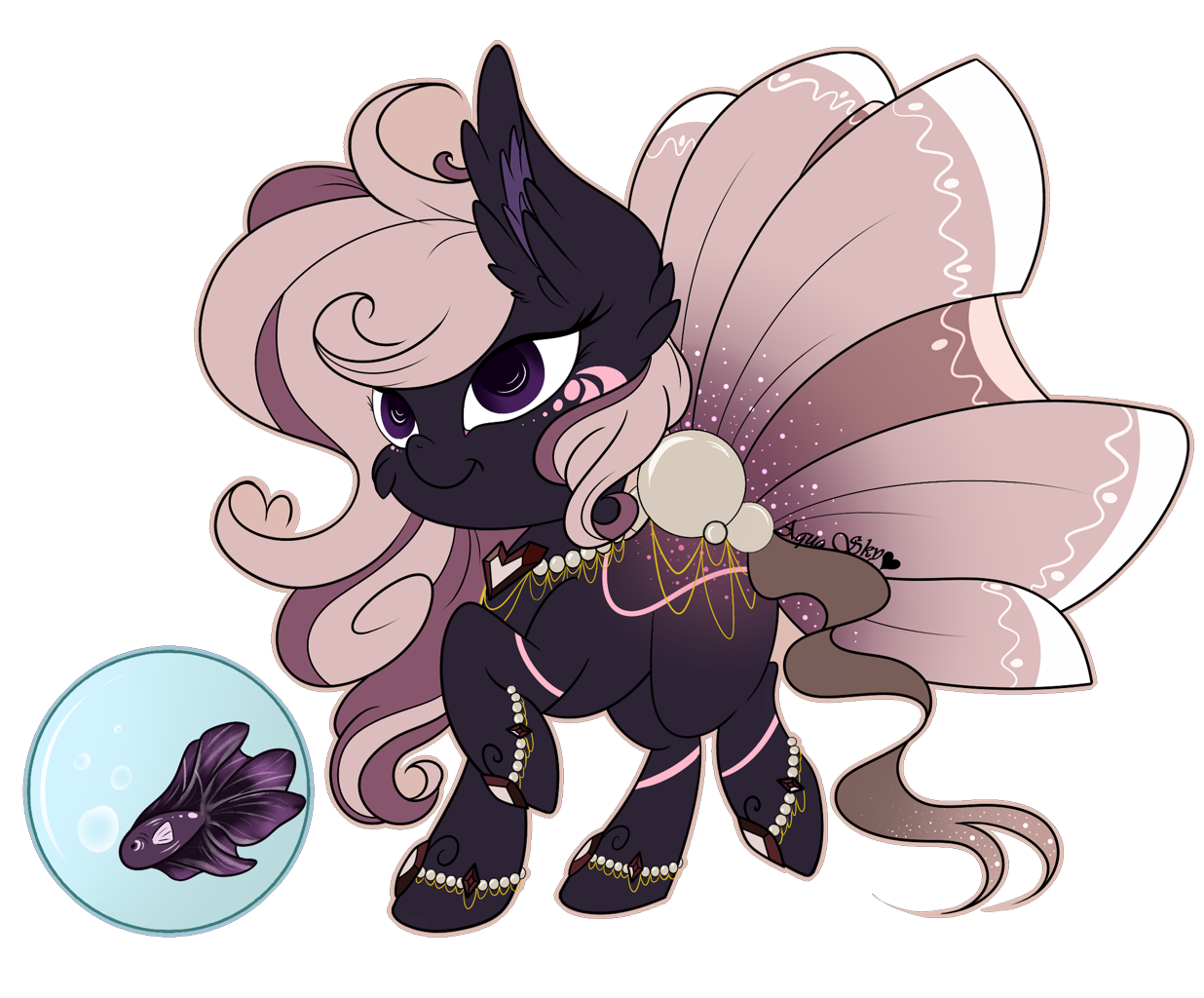 #2995647 - safe, artist:aquasky987, oc, oc only, pony, ear fluff ...