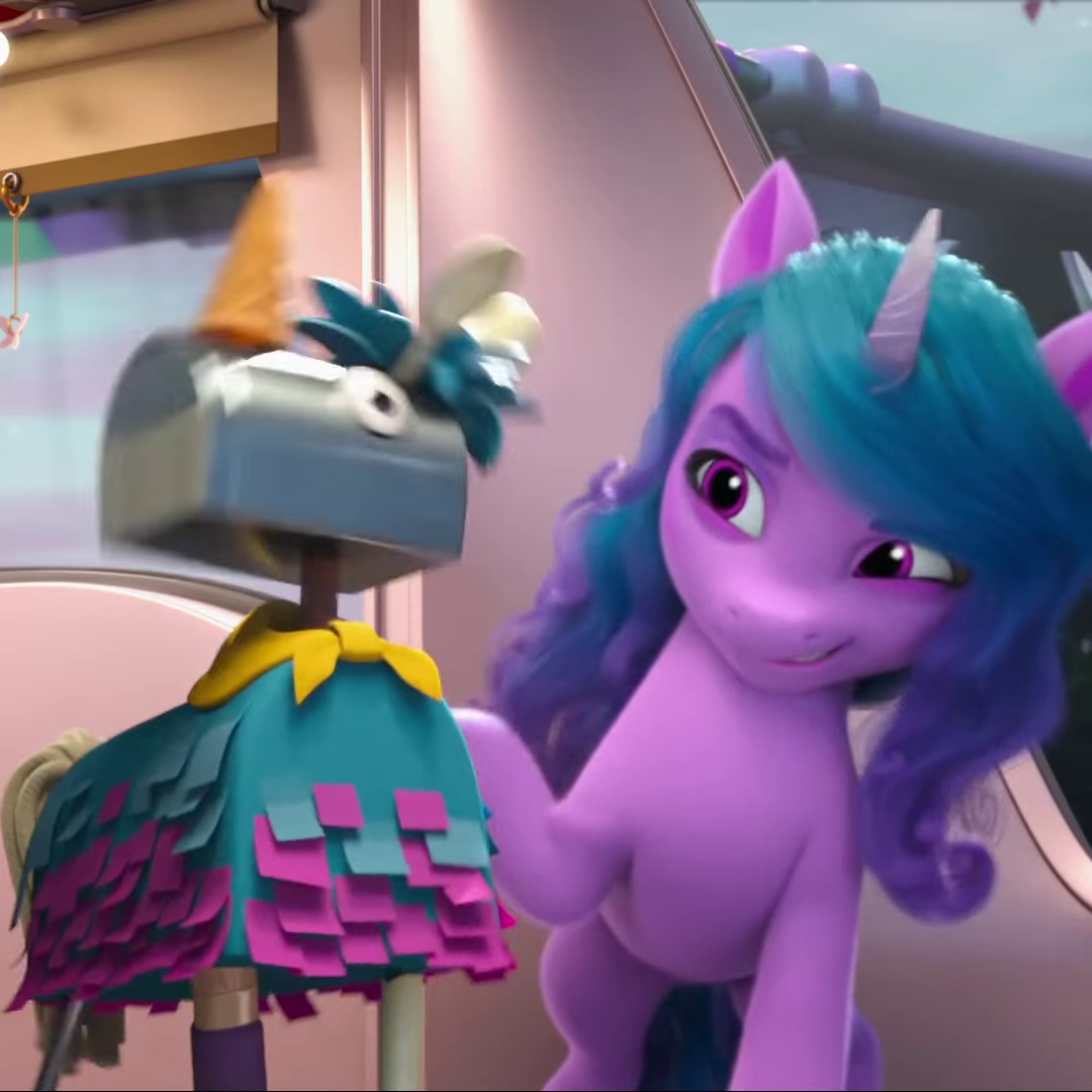 #2996338 - safe, screencap, izzy moonbow, señor butterscotch, pony, unicorn, g5, my little pony ...