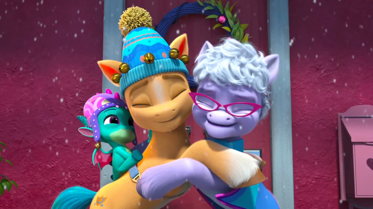 #2997143 - safe, screencap, grandma figgy, hitch trailblazer, sparky ...