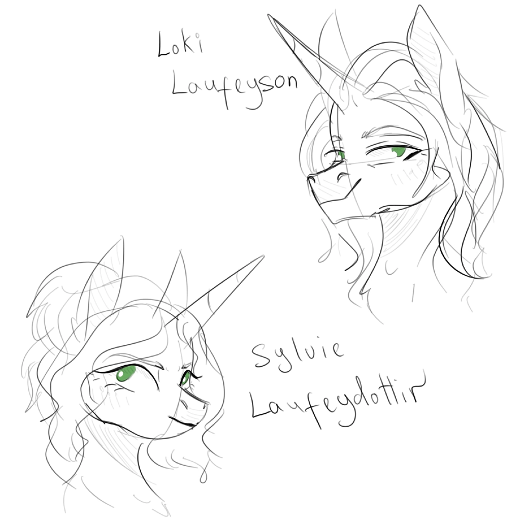 #2997641 - safe, artist:ie nebulizer, pony, unicorn, female, loki, male ...