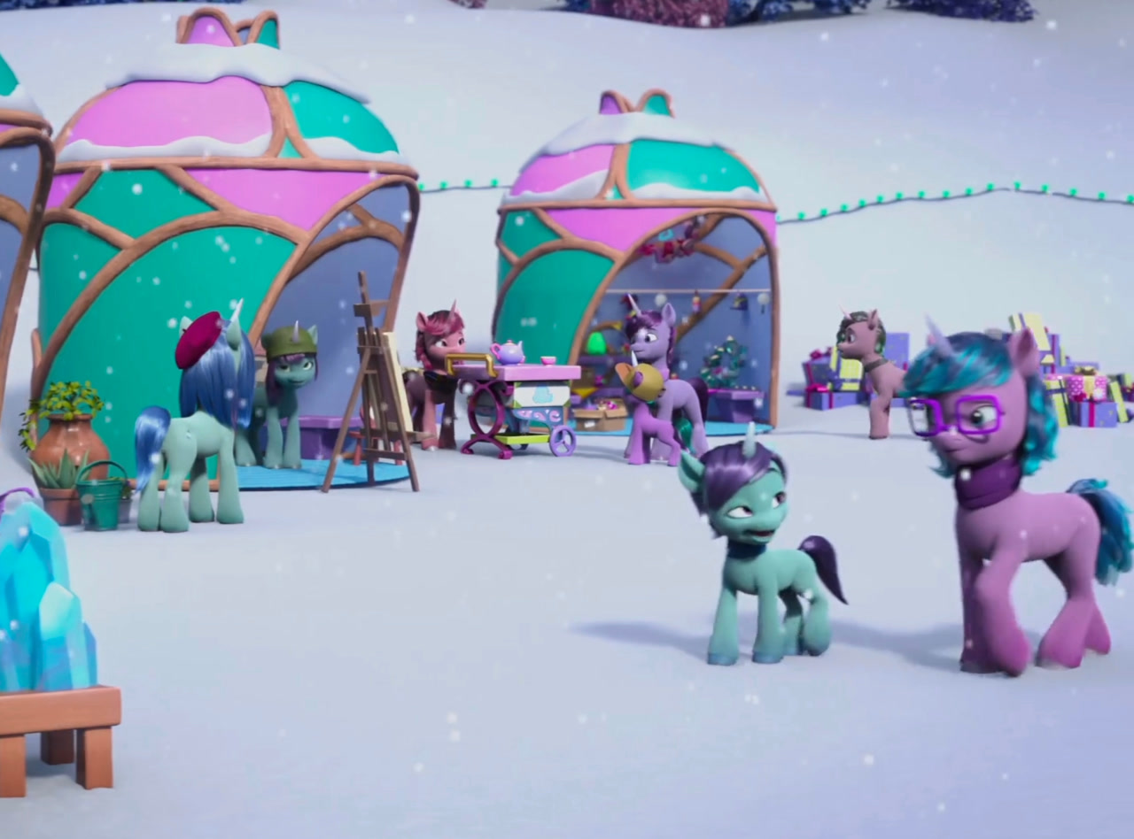 #2997683 - safe, screencap, aquamarine forsythia, jinx (g5), mint grove ...