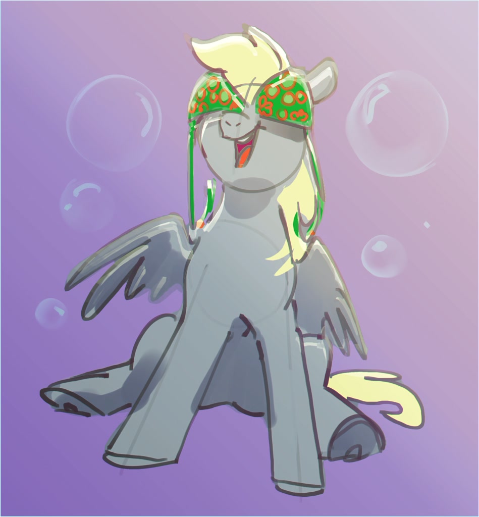 #2997942 - safe, artist:alumx, derpy hooves, pegasus, pony, g4, bra ...