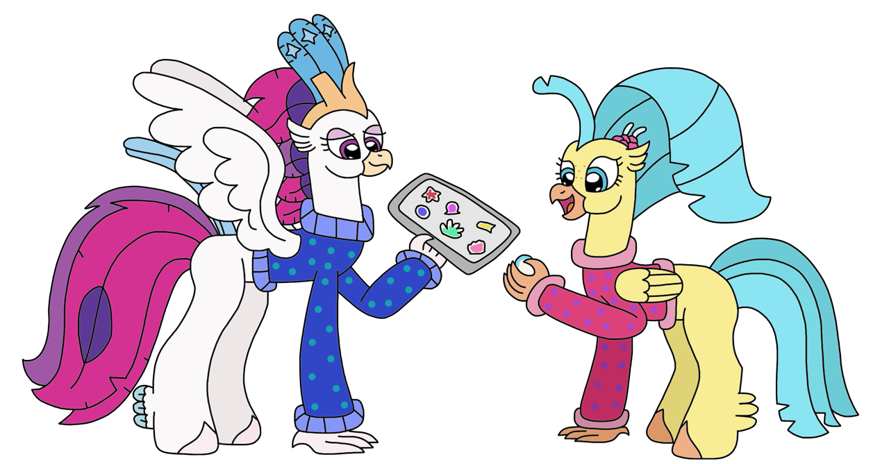 #2998141 - safe, artist:supahdonarudo, princess skystar, queen novo ...