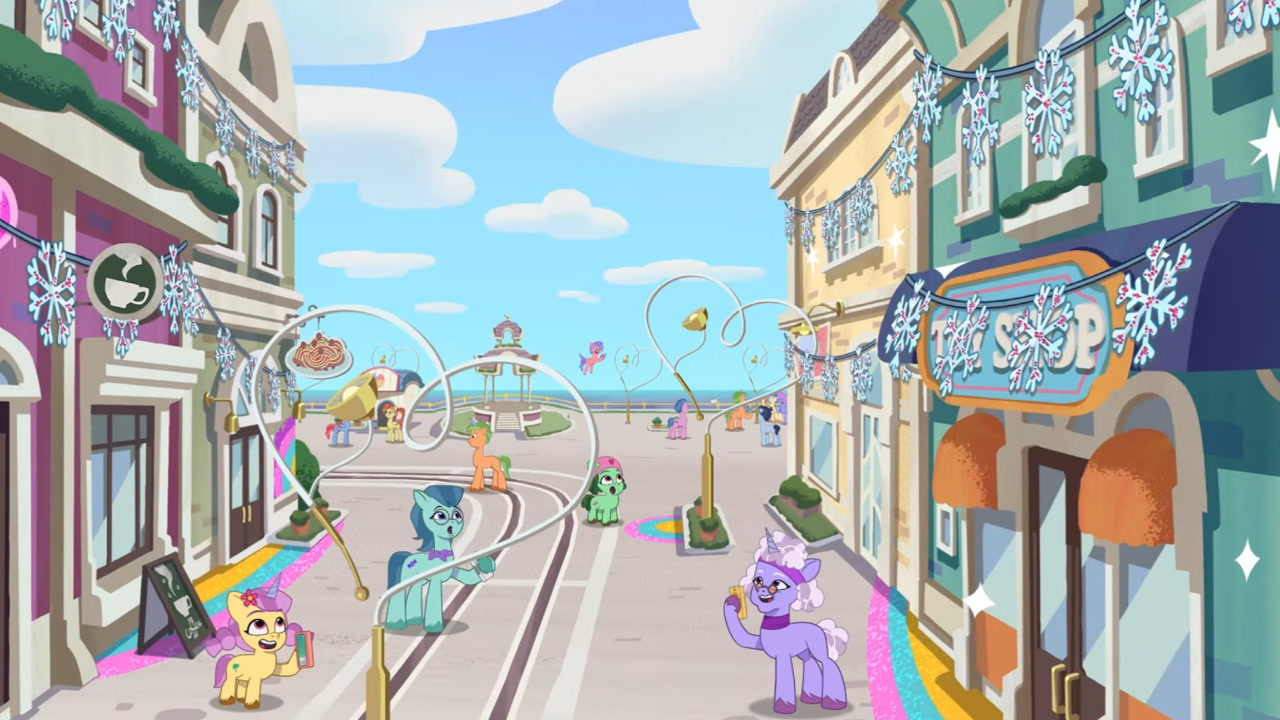 #2980668 - safe, screencap, autumn skies, cherry flyaway, cherry prancer, delightful trifle ...