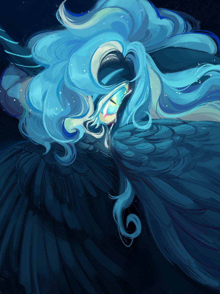 #2981189 - safe, artist:yuyusunshine, princess luna, alicorn, pony, g4 ...