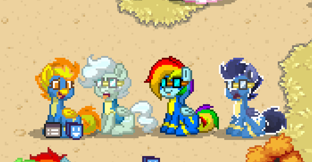 #2982573 - safe, rainbow dash, soarin', spitfire, pegasus, pony, pony ...