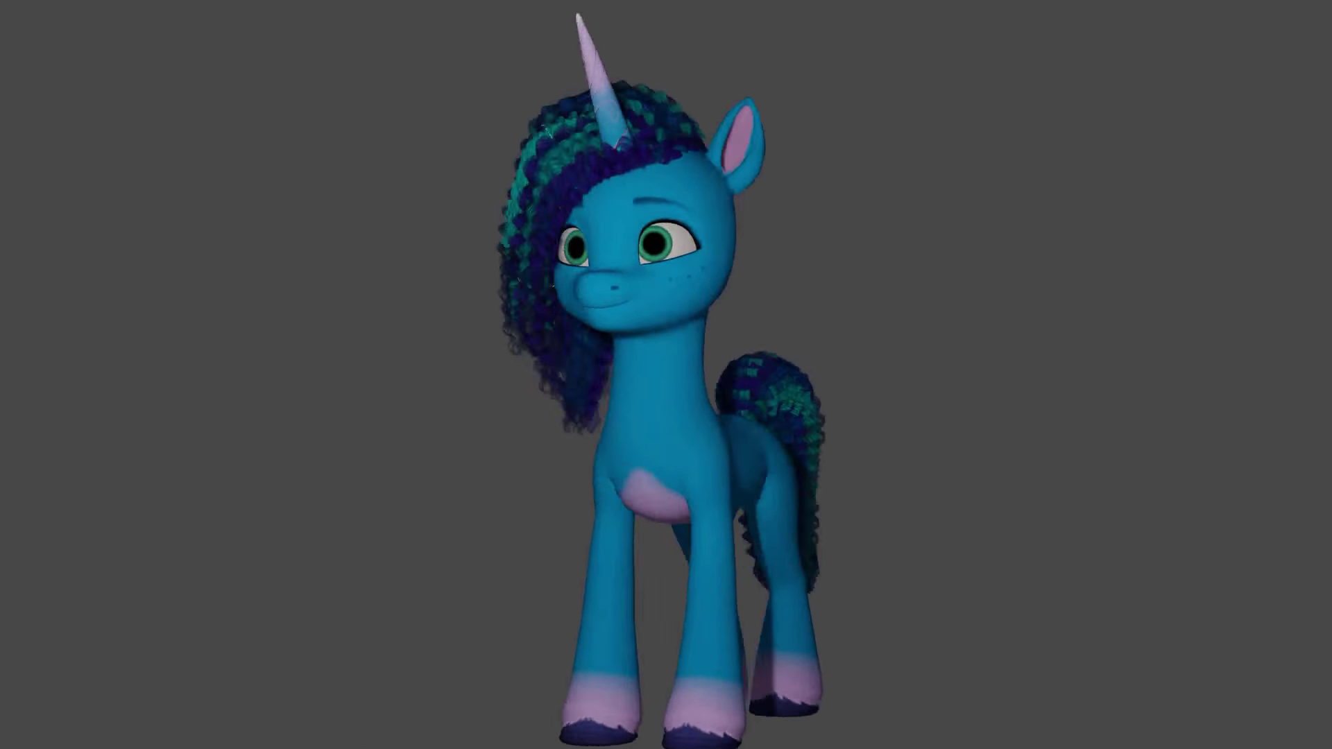 #2982751 - safe, artist:makaryo, misty brightdawn, pony, unicorn, g5, 3d, 3d model, animated ...