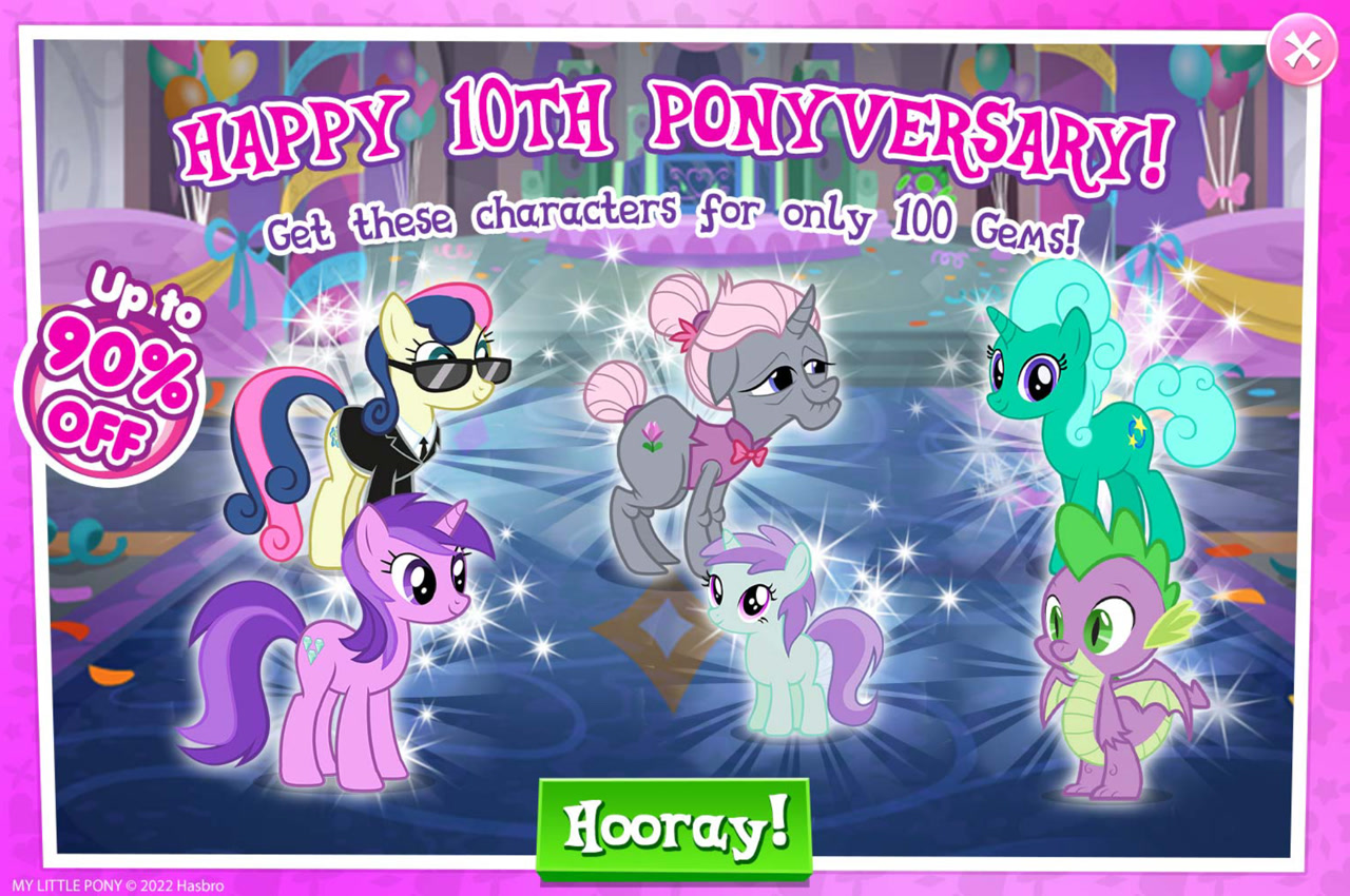#2983555 - safe, gameloft, amethyst star, bon bon, glitter drops, liza ...