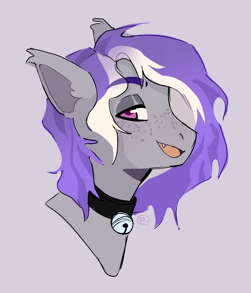 #2984306 - safe, artist:pandachenn, oc, bat pony, pony, bell, bell ...